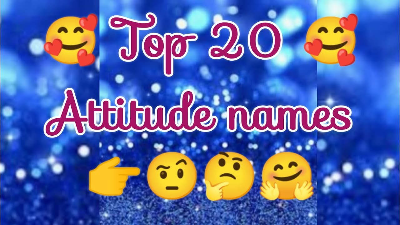 top 20 Attitude names | best attitude name | top 10 attitude name 😜 ...