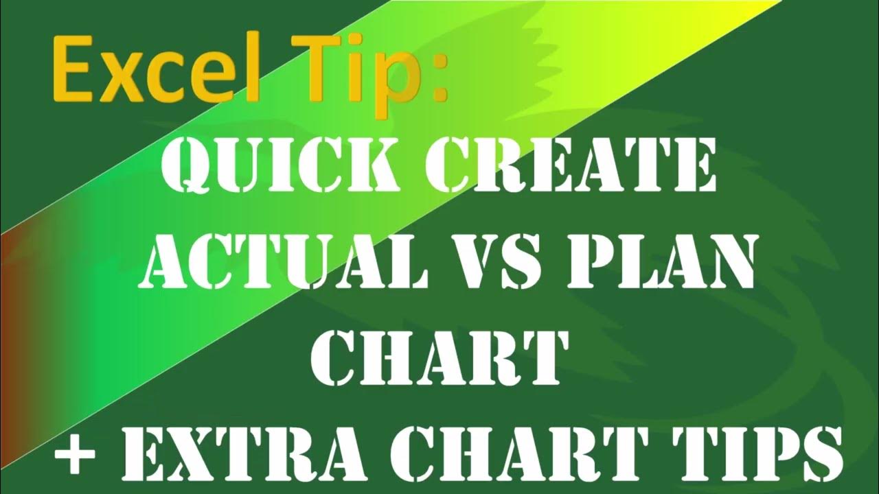 Quick create Actual vs Plan chart - YouTube