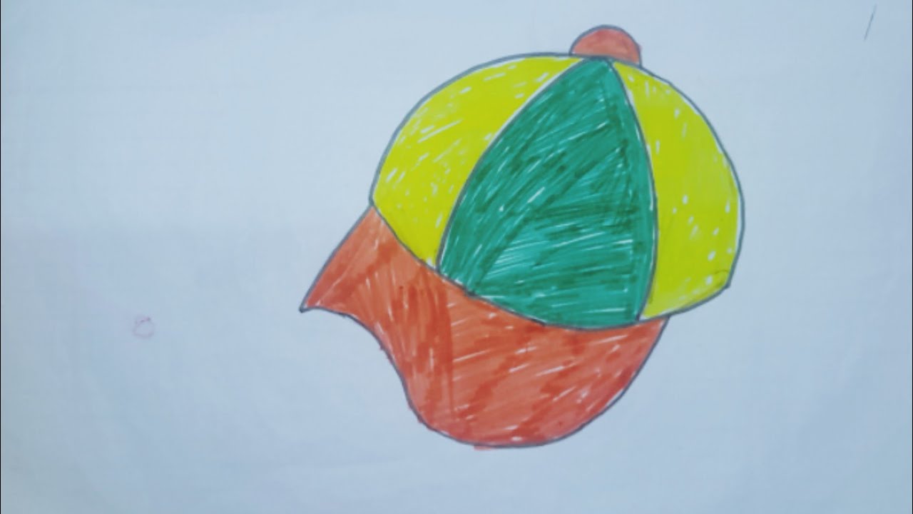 How To Draw Hat; Kids Drawing Toddlers #Hat #howtodrawhat # ...