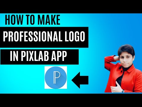 How to make professional logo in pixlab application - YouTube