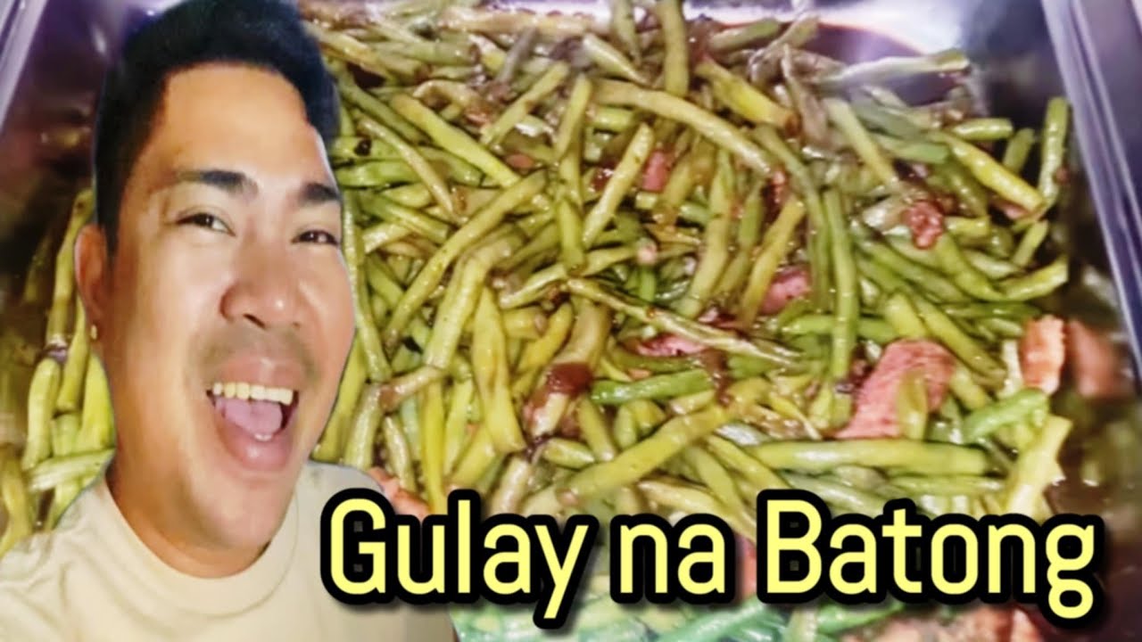 Gulay na batong at Miswa na masarap muna ngayon dahil bukas karne tayo ...