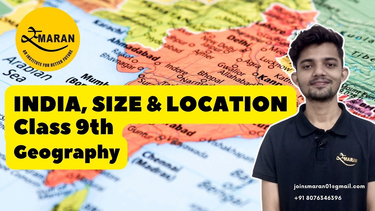 India, Size & Location, Class 9th Geography - YouTube
