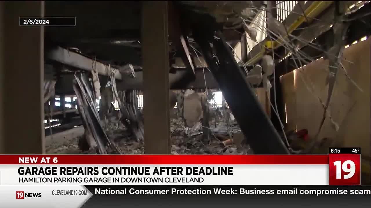Repairs continue at Cleveland’s Hamilton Parking Garage after city ...