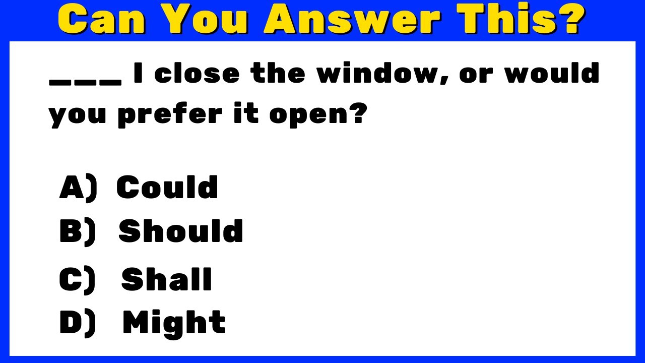 45 Hard Grammar Quiz | Modal Verbs Quiz | Test Your Skills | Master ...