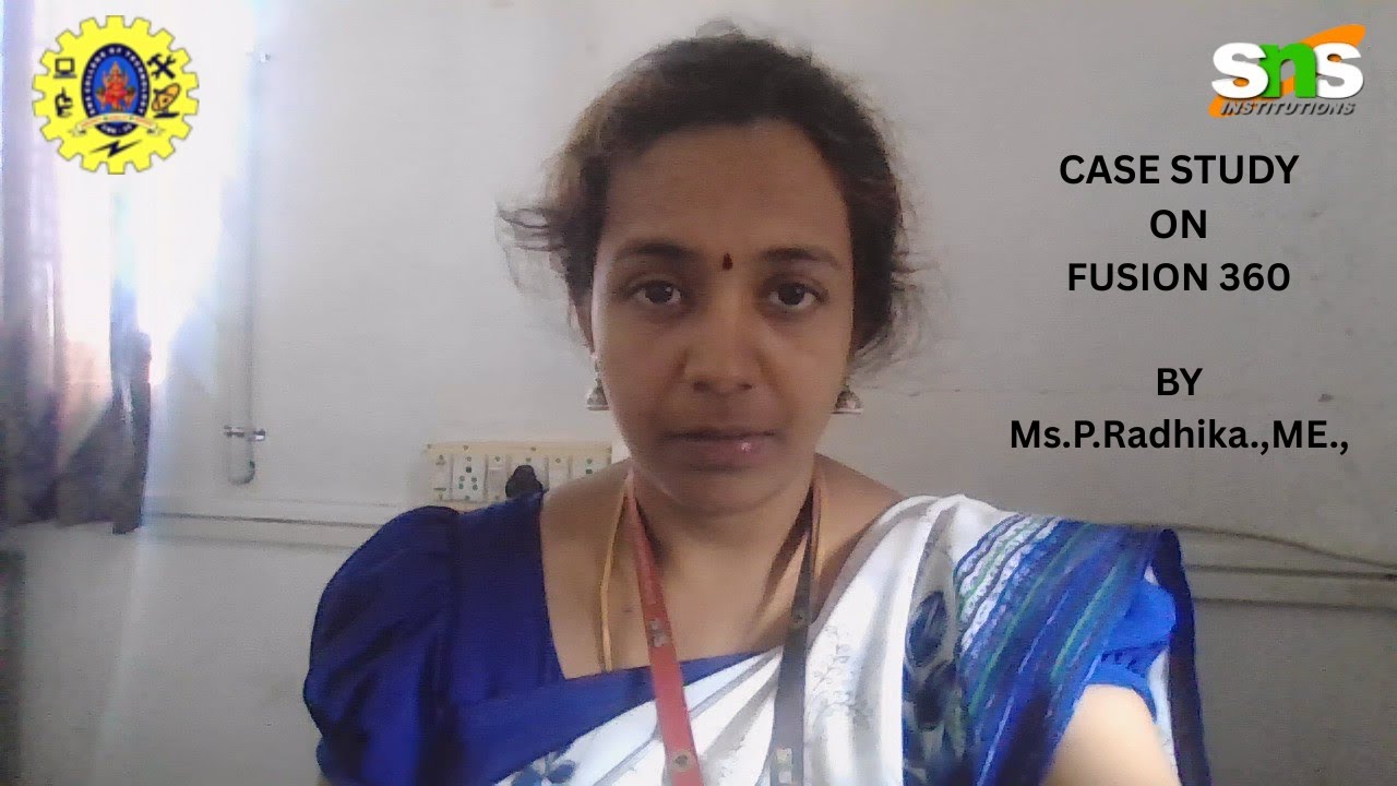 Case Study on Fusion 360 | Part modeling | SNS Institutions - YouTube