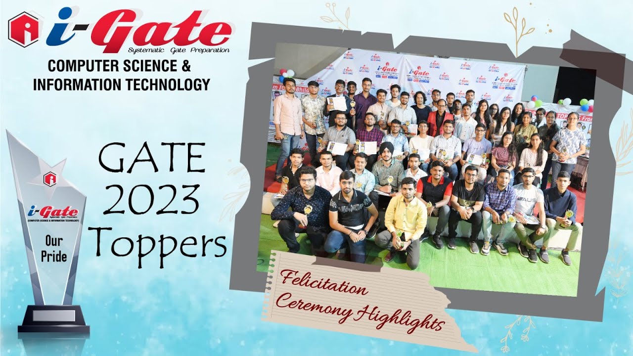 GATE 2023 Toppers | Felicitation Ceremony Highlights | Siddharth Sir ...