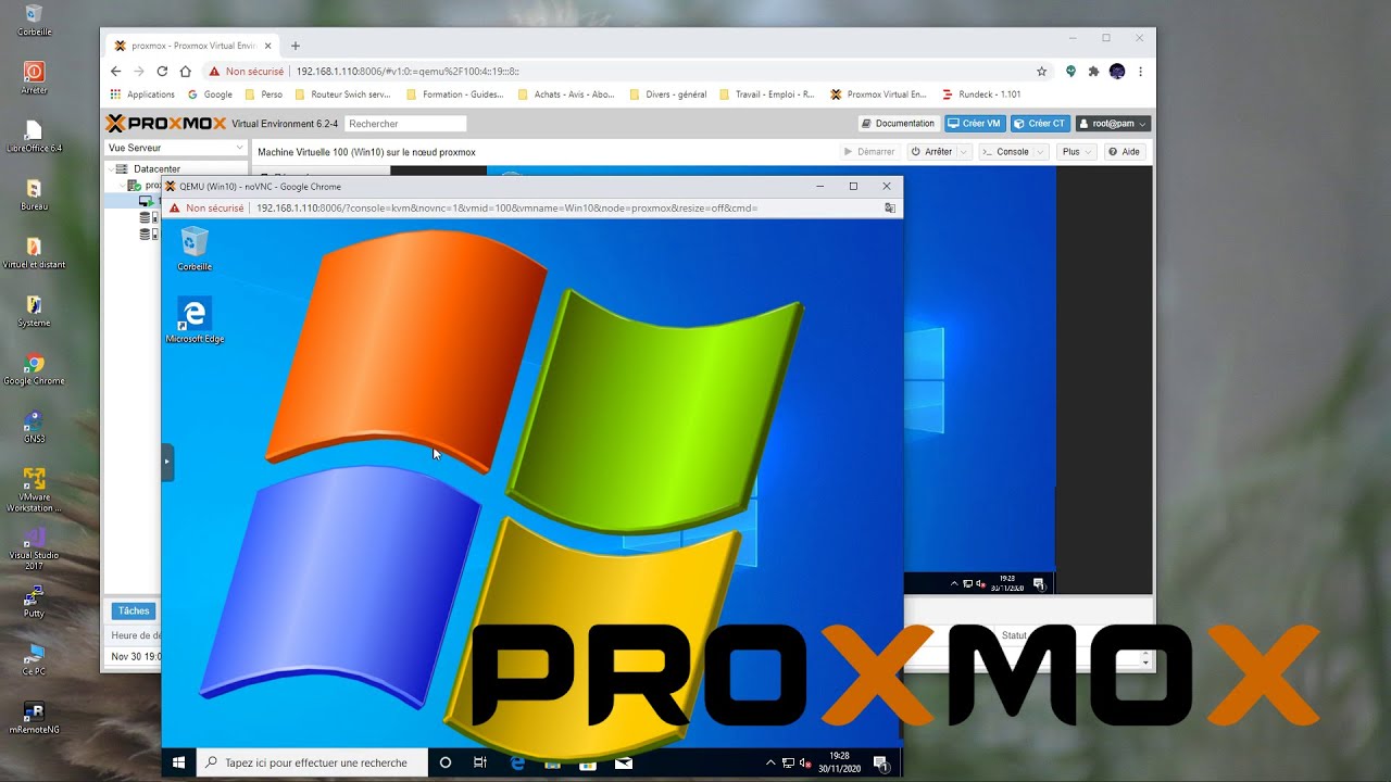 Mini tuto - Sur Proxmox, installer Windows 10 - YouTube