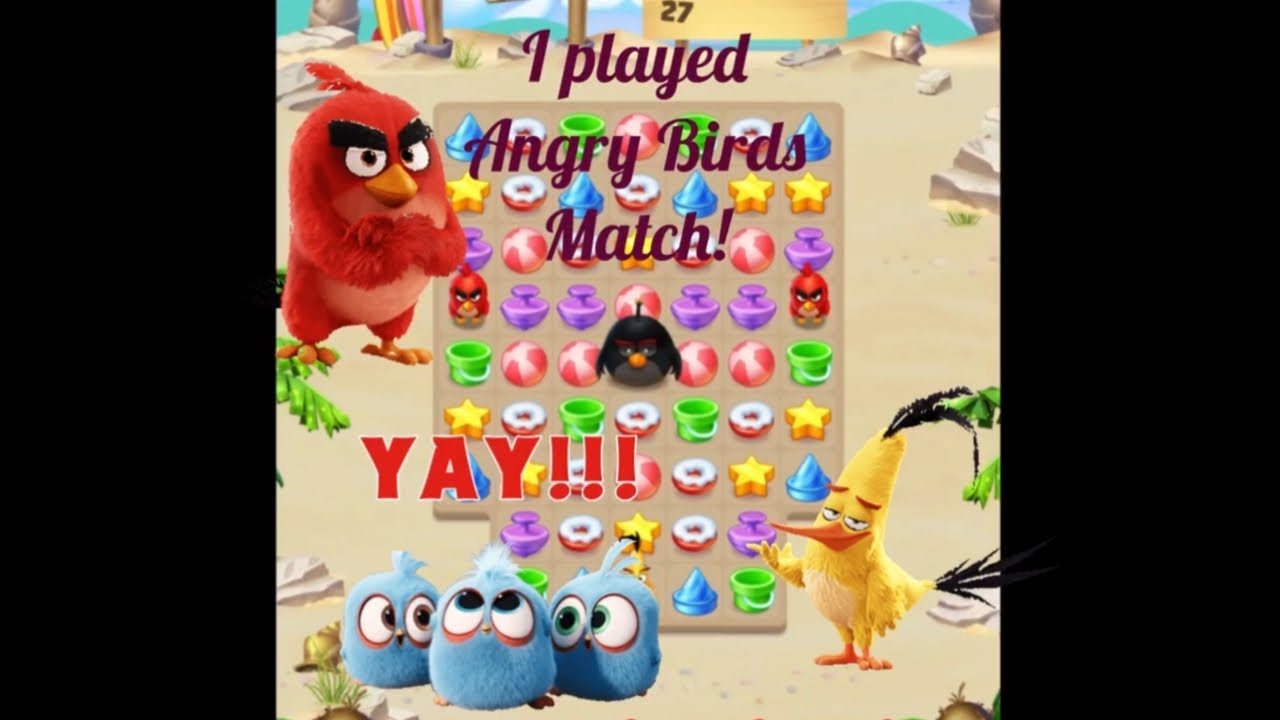 I played Angry Birds Match! - YouTube