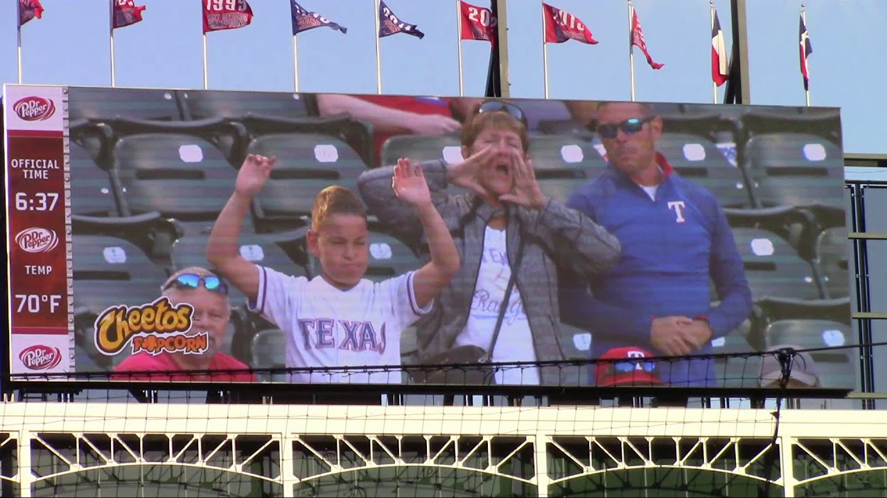 Texas Rangers Chuck Morgan pregame introductions 3/30/18 - YouTube