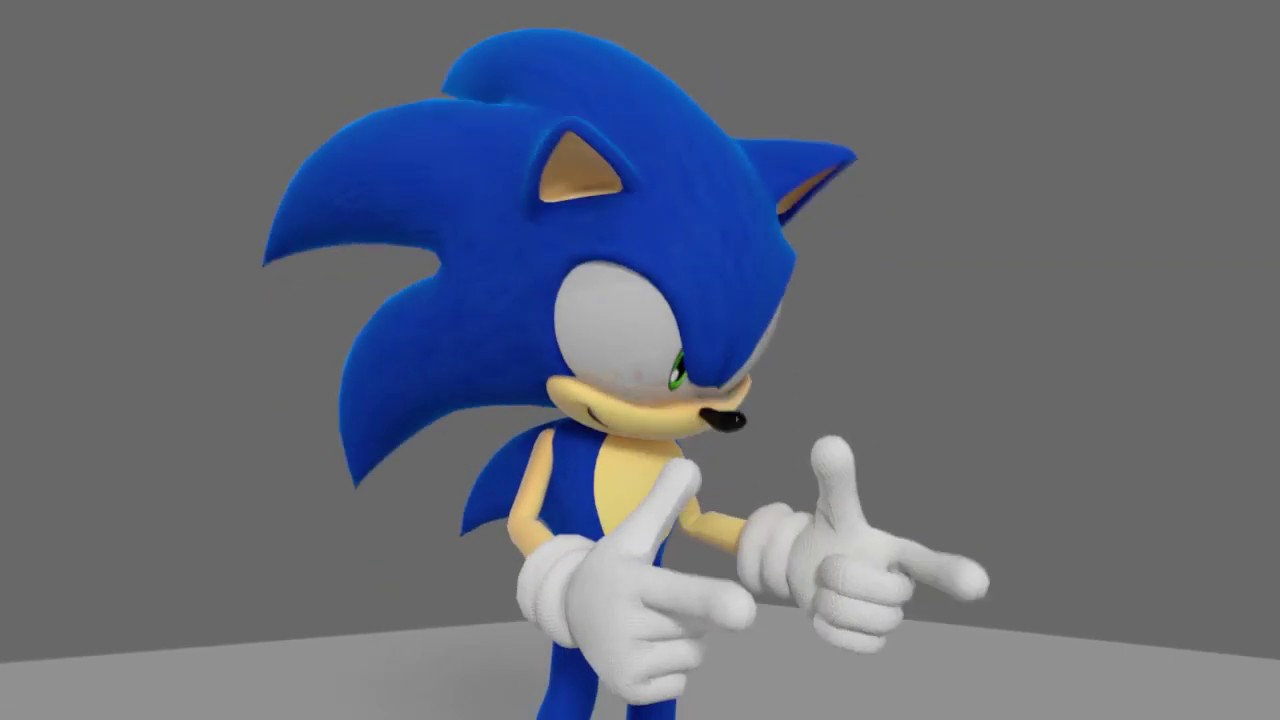 sonic animation finger test - YouTube