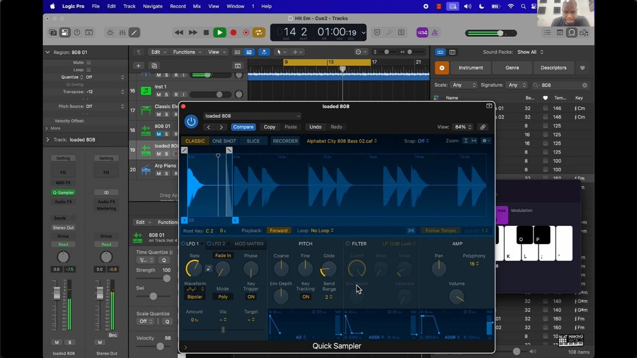 How To Tune 808's In Logic Pro - Scaling, bumping up octaves, sliding ...