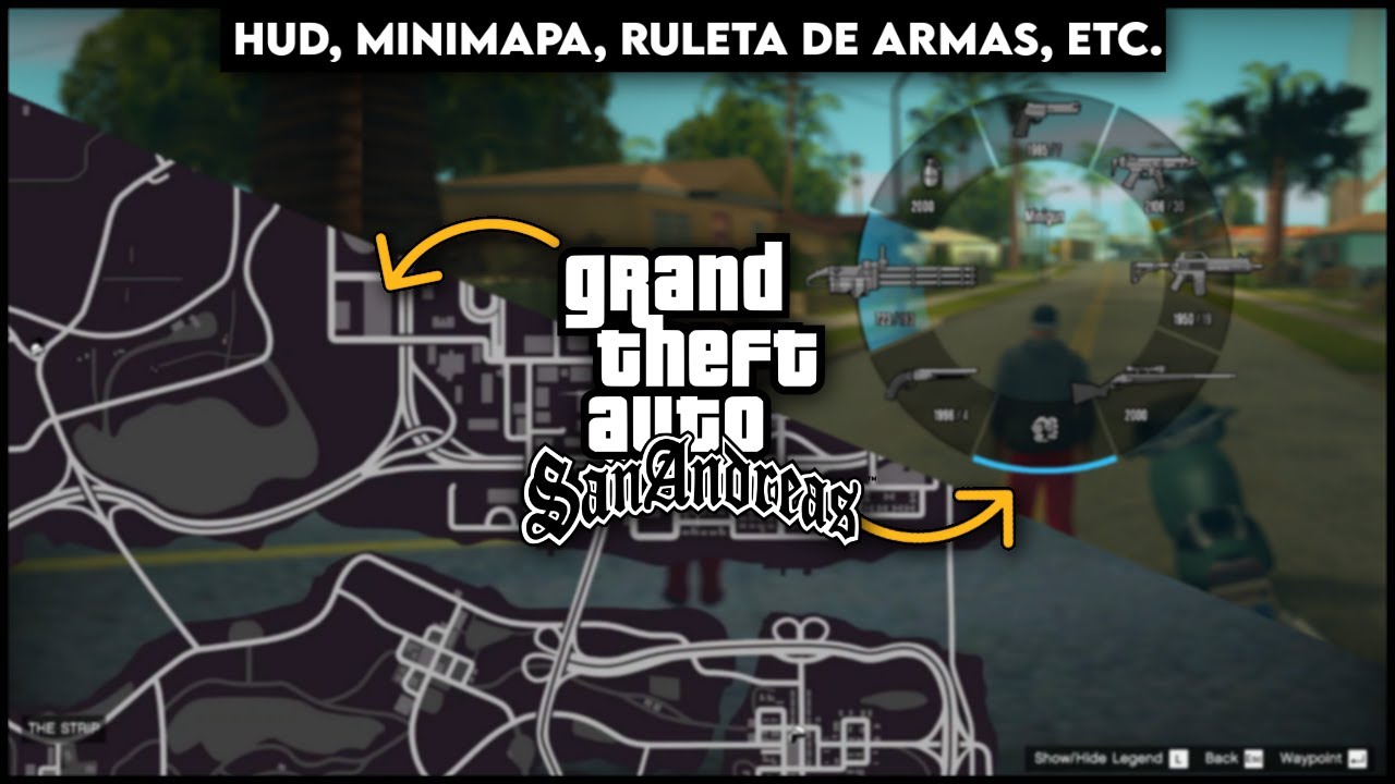 EL MEJOR HUD de GTA V para GTA SAN ANDREAS PC! | AkiLeX - YouTube