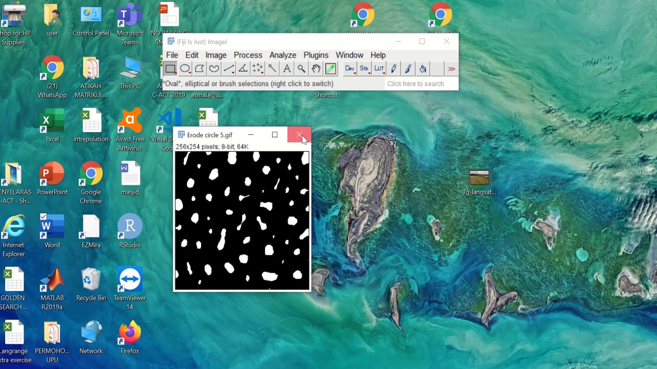 How to do Morphological Image Processing Using Fiji Image-J - YouTube