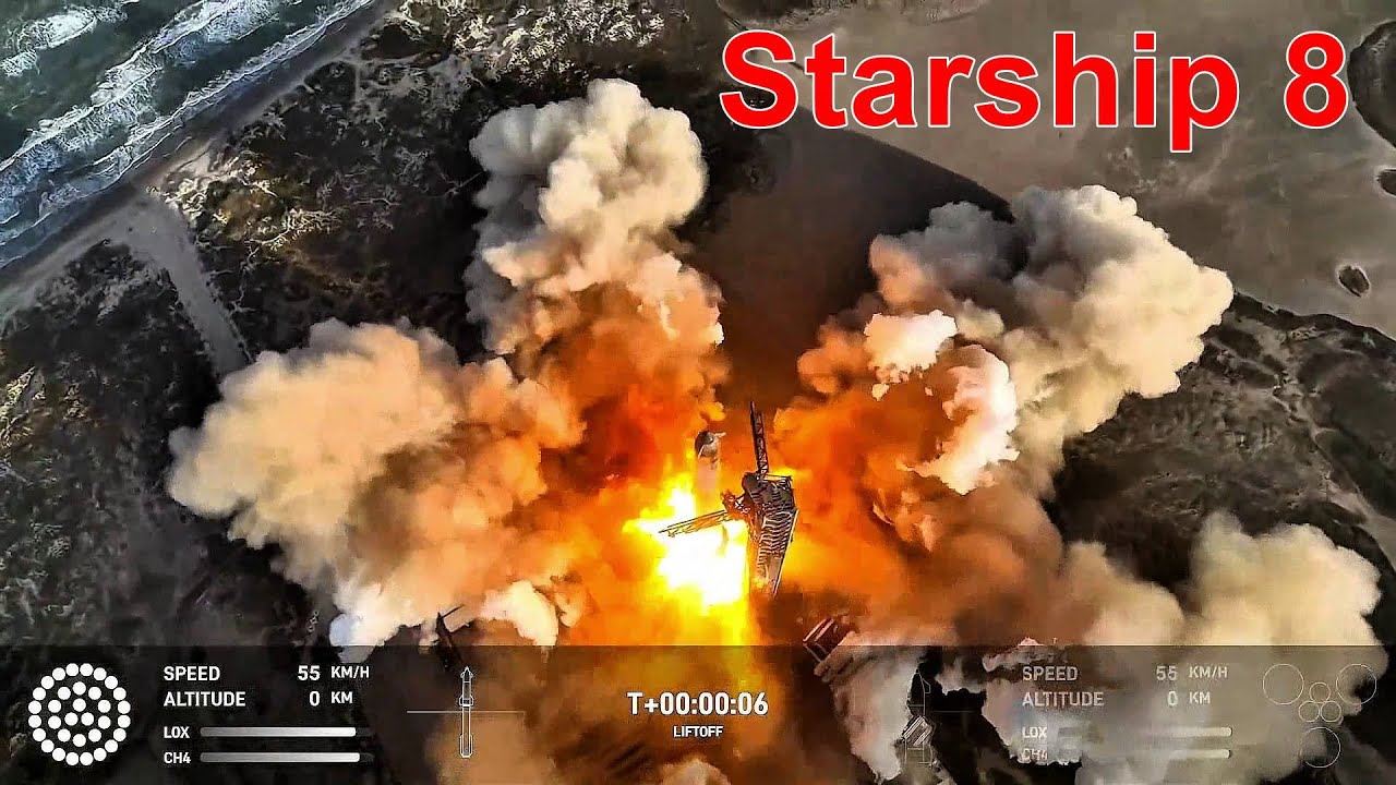SpaceX Starship Lost Again, Booster Caught - Flight 8 🚀 - YouTube