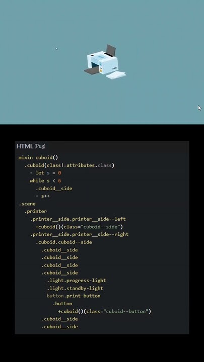 3D CSS Printer 🖨️ | Pure CSS Animation | No Images or JavaScript - YouTube