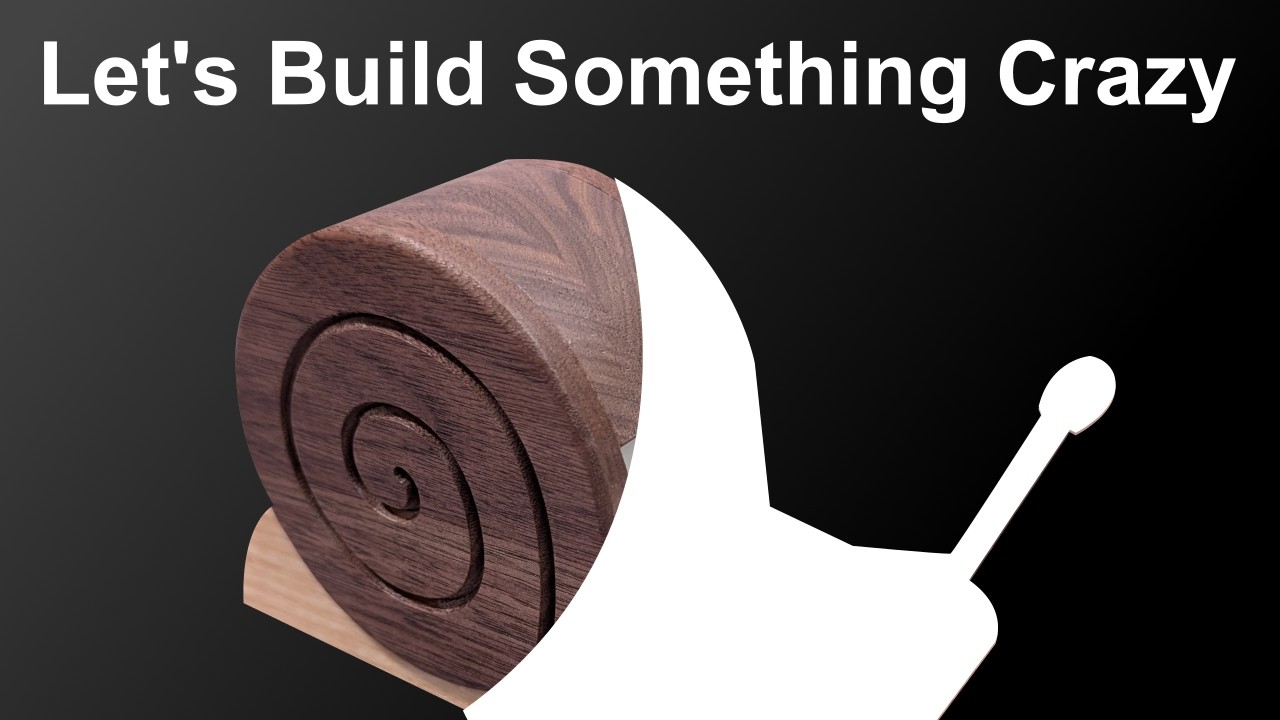 Woodworking First: Walnut and Ash Snail Tape Dispenser! - YouTube