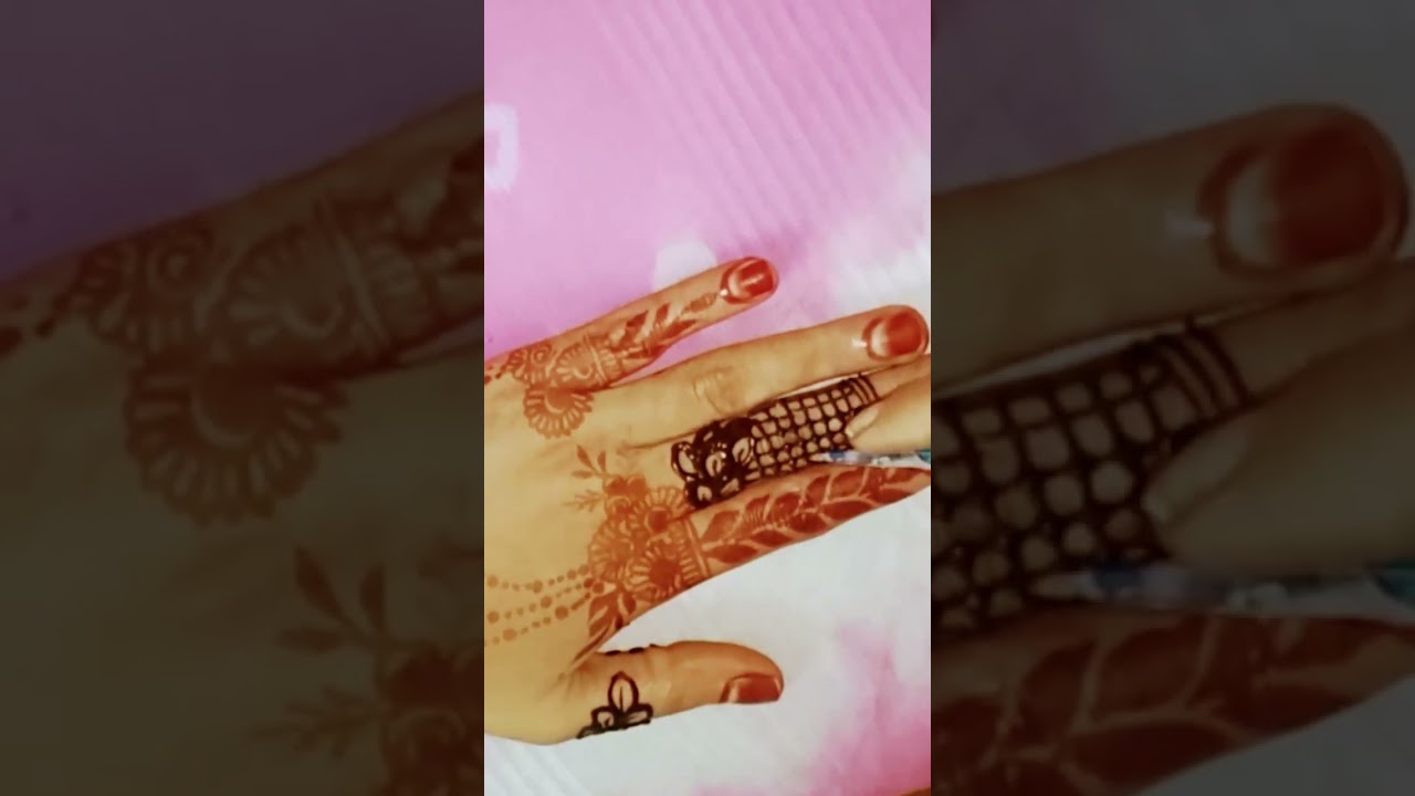 beautiful middle finger design| simple henna design #viral #trending # ...