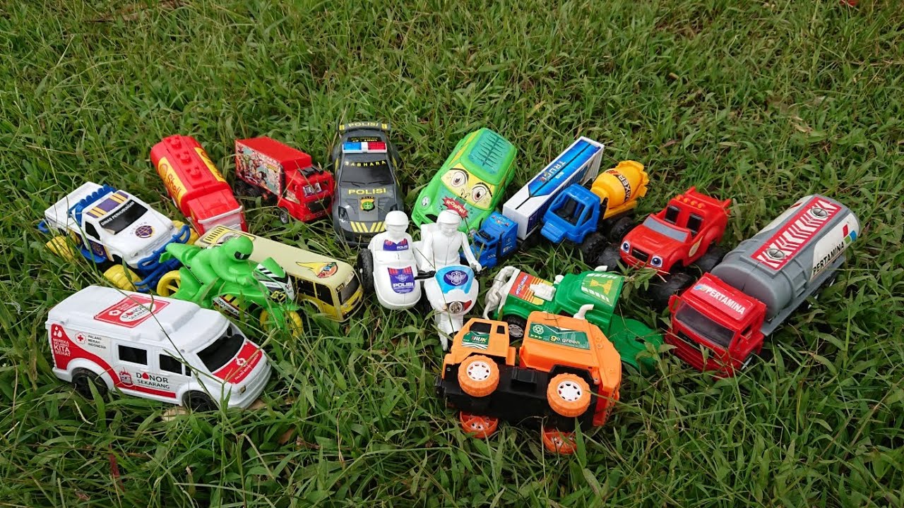 Mencari Mainan Mobil Shell, Mobil Polisi,Truk Mixer, Motor Balap, Mobil ...
