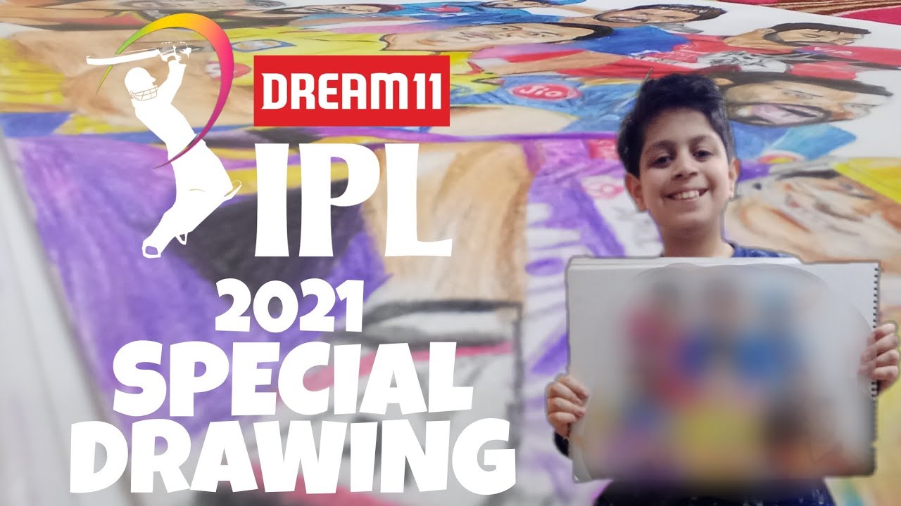 IPL 2021 Special drawing (timelapse) Garvit Chopra arts#IPL2021#IPL# ...