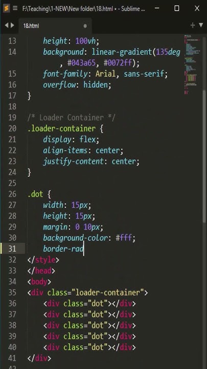 Bouncing Loader Cssanimation Htmlcss Cssloader Youtube