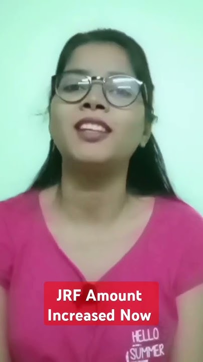 How Much jrf amount has increased? #news #phd #fellowship #amount #stipend #hra #jrf #net - YouTube