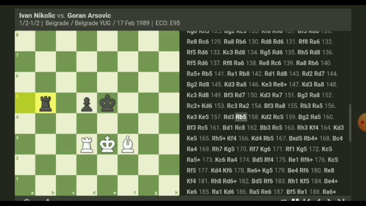 longest chess game in the world (269 moves) - YouTube