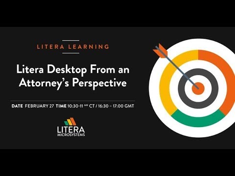 Litera Learning | Litera Desktop From an Attorney's Perspective - YouTube