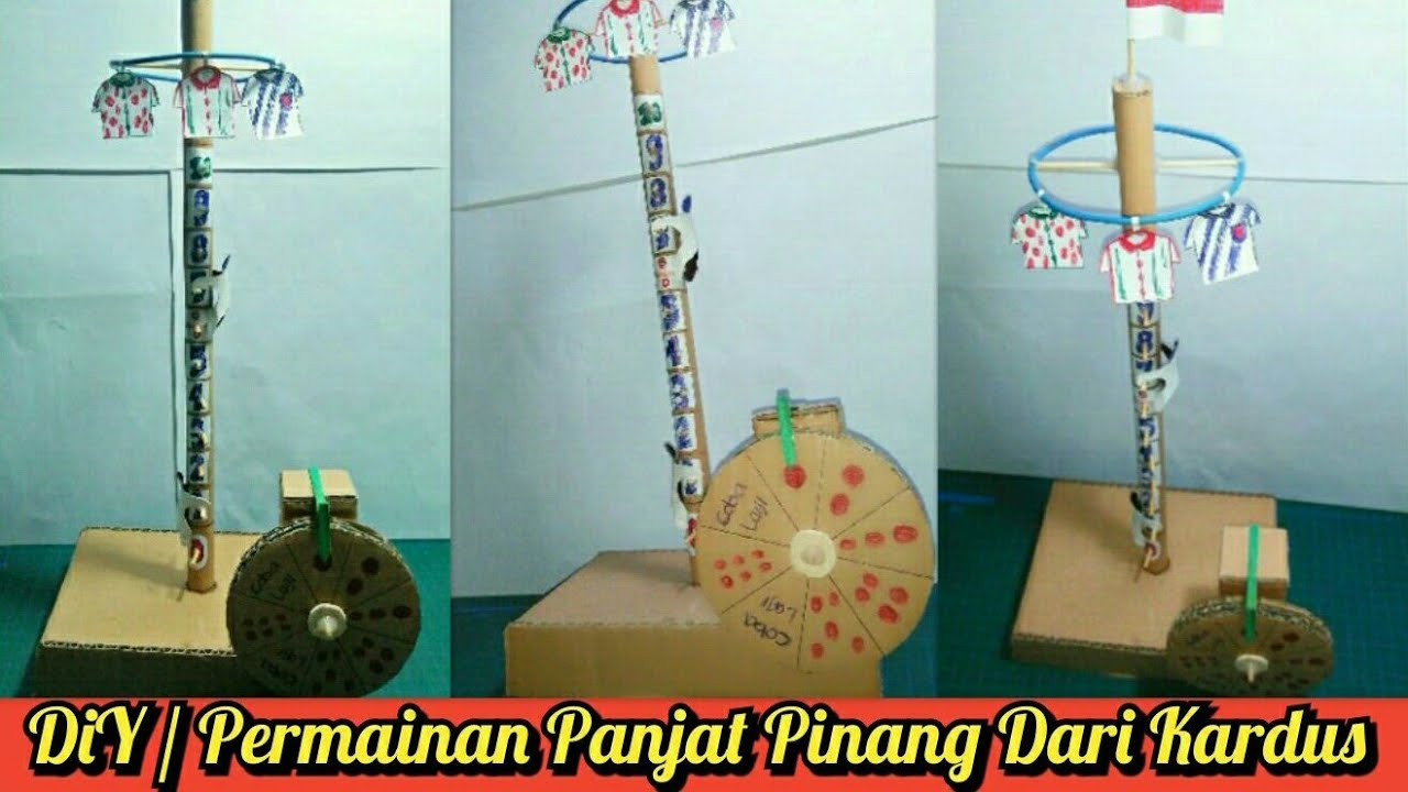 Membuat Permainan Panjat Pinang Spinner || Seru dan asik || Buat kumpul ...