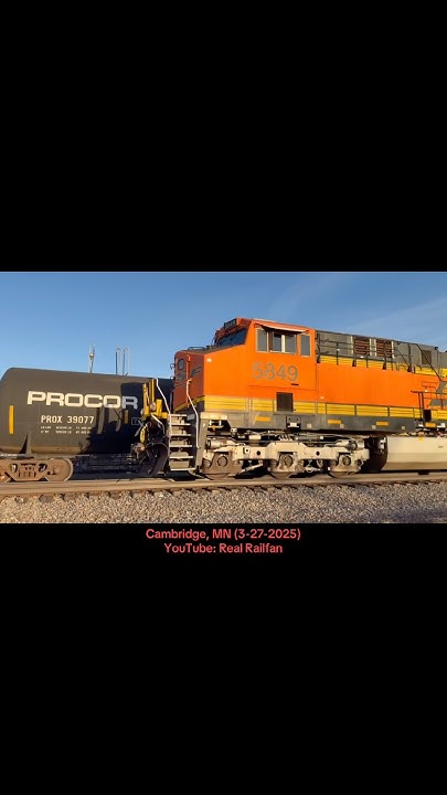 BNSF 5849 Scanning the Railroad Tracks! #shorts - YouTube