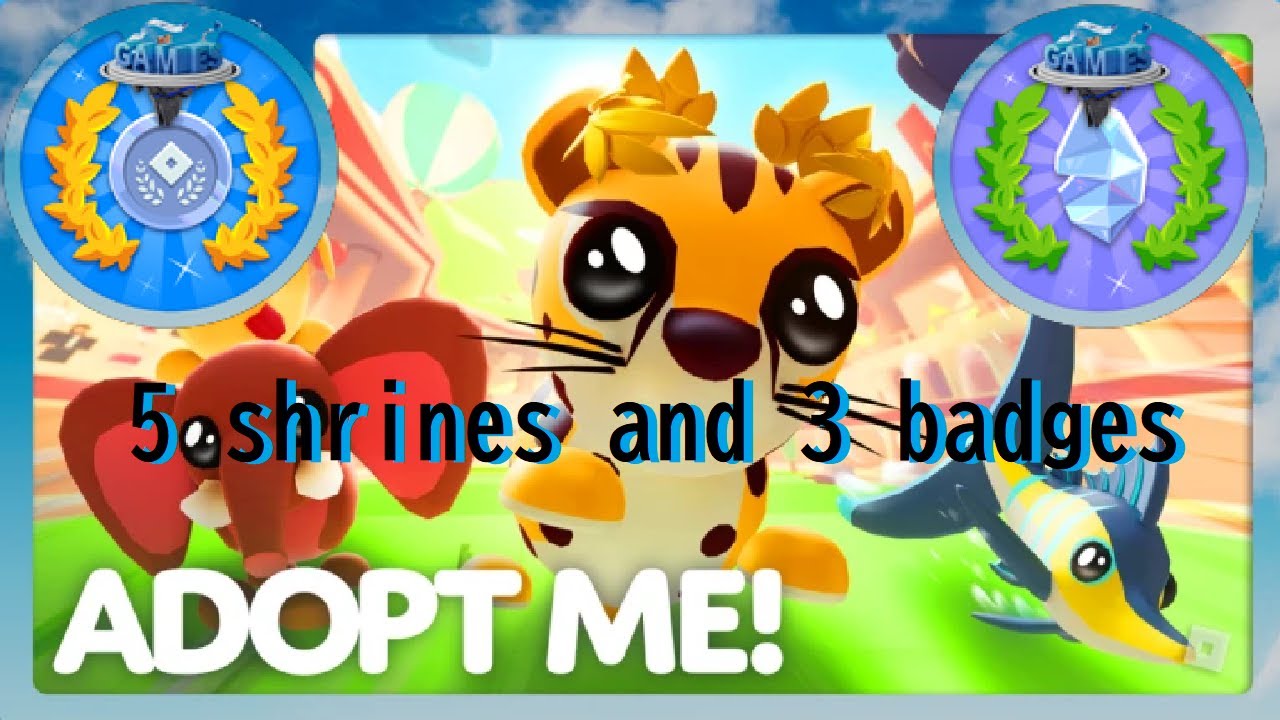 THE GAMES: adopt me, how to get all the shines and badges - YouTube