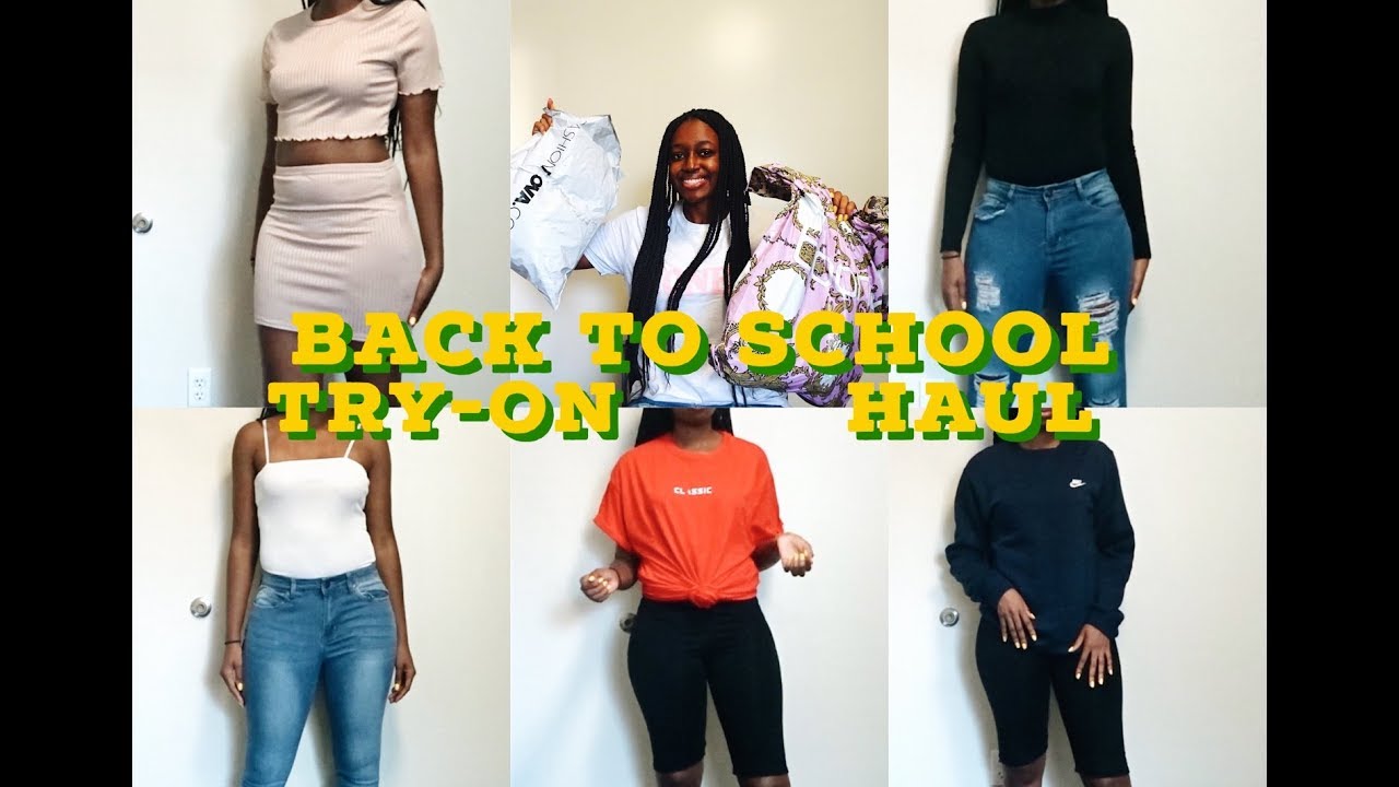 BACK TO SCHOOL TRY-ON HAUL 2018 - YouTube