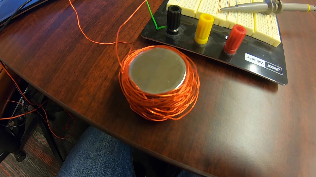 Faraday's Law of Induction with guitar pickups - YouTube