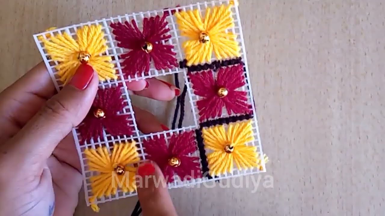 How to make Plastic net canvas Tissue Box @MarwadiGudiya - YouTube