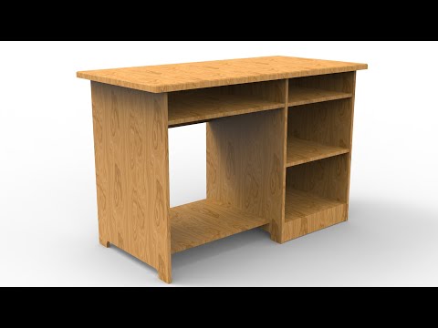 「DESIGN 292」 Industrial Desk | Solidworks tutorials - YouTube