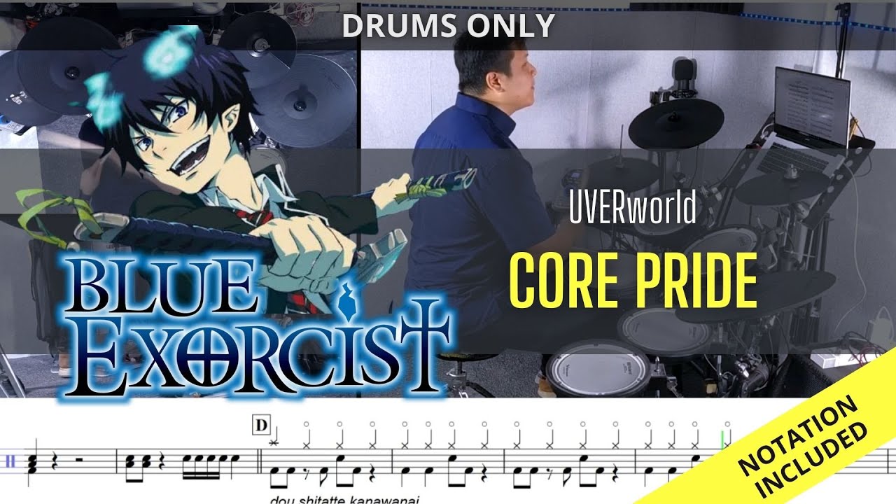 Blue Exorcist OP1| UVERworld| Core Pride| Drum Cover| Raymond Goh - YouTube