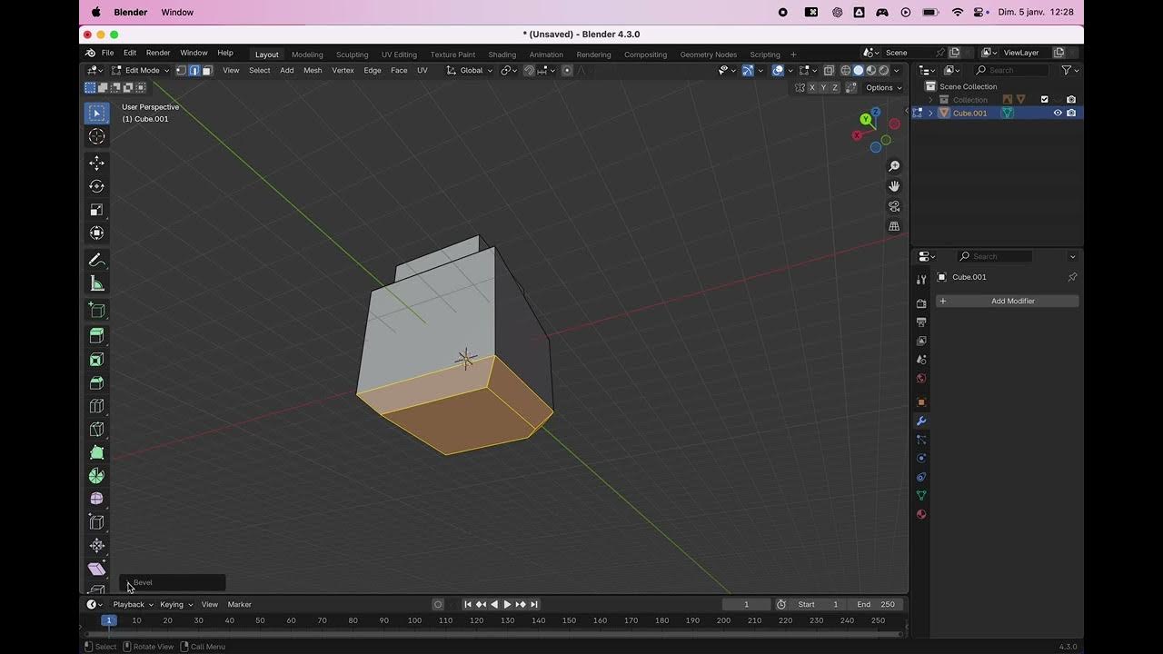 basic actions blender edit mode - YouTube