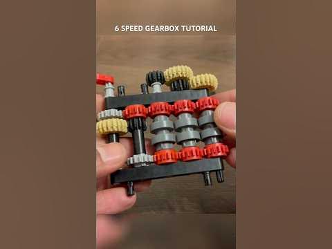 LEGO Technic 6 Speed Gearbox Tutorial & Test - YouTube
