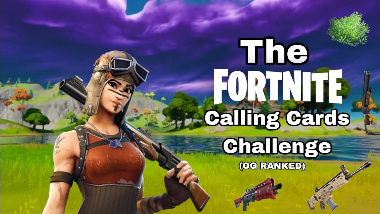 Fortnite Calling Cards Challenge (OG RANKED) - YouTube