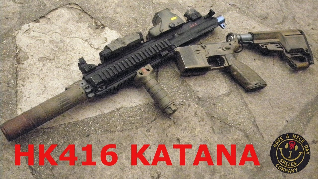 HK416 WE KATANA - YouTube