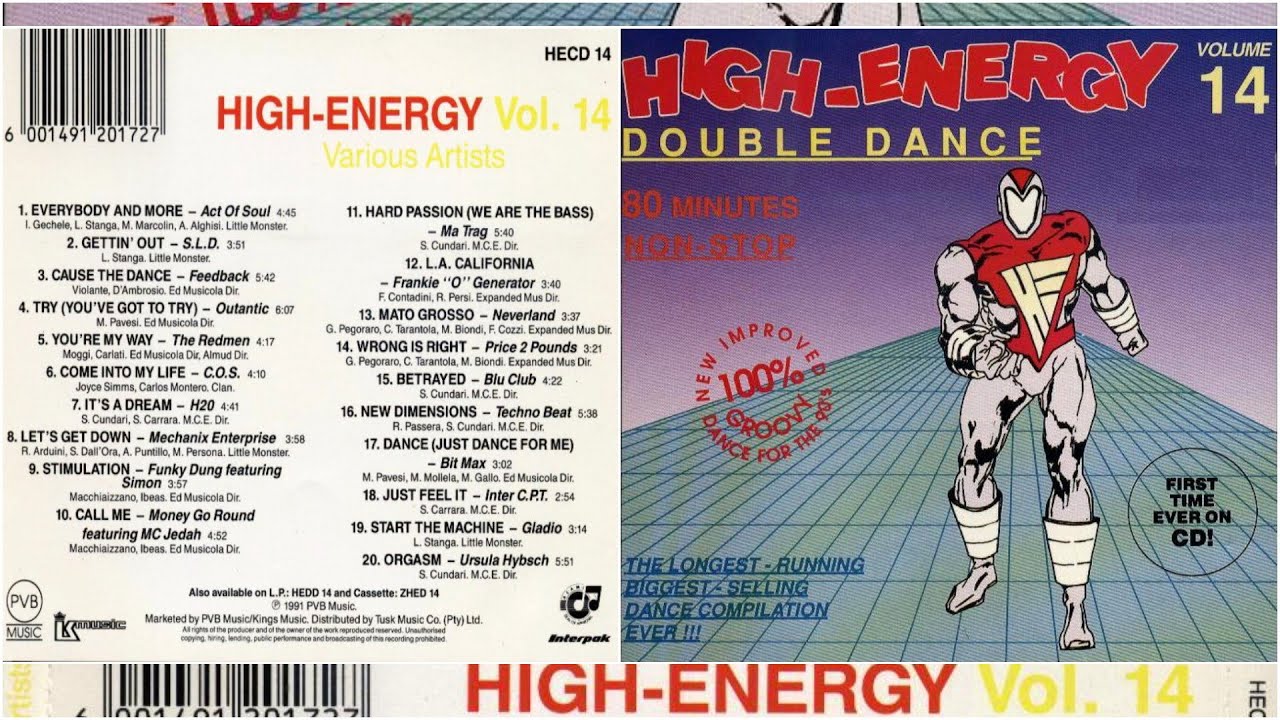 HIGH-ENERGY DOUBLE DANCE ⚡ Volume 14 (80 Mins Non-Stop Mix) 2LP/CD ...