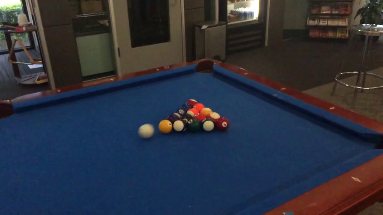 Pool shot slow motion - YouTube