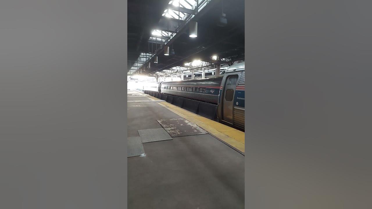 Amtrak Pennsylvanian led by ACS-64 650 Pulls Into Newark Penn Station - YouTube