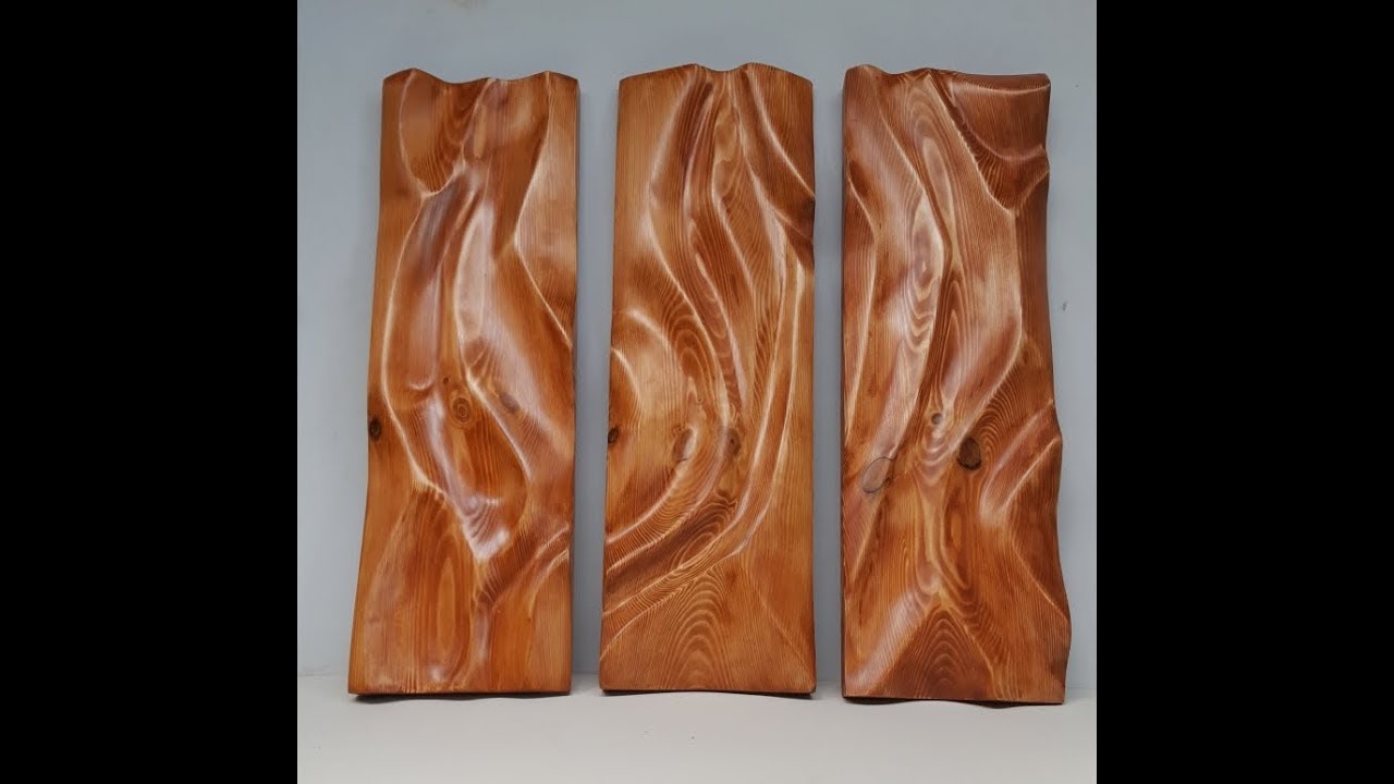 Finishing with Shellac, power carving wall art - YouTube