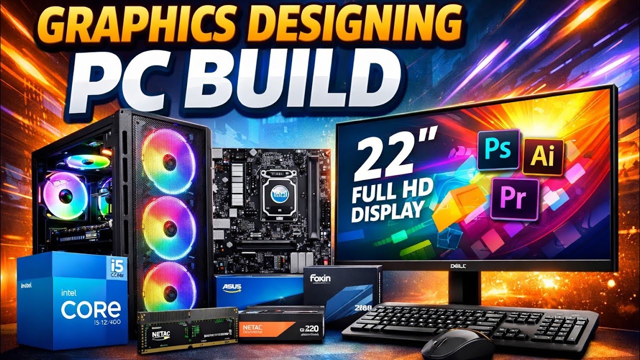 47K PC BUILD FOR GRAPHIC DESIGNING I5 12TH GEN 8GB DDR4 256GB SSD ...