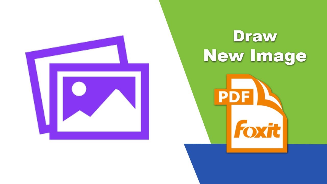 How to draw a new image in a pdf file in Foxit PDF Editor - YouTube