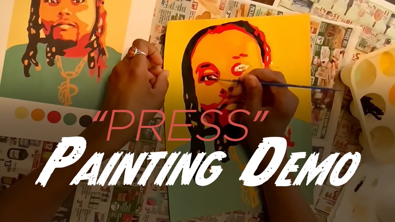 Press Painting Demonstration - YouTube