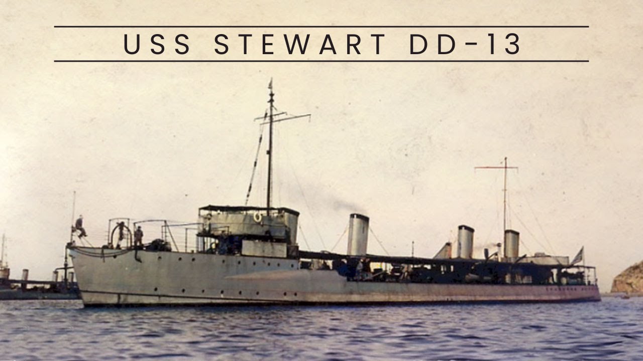 USS Stewart DD-13 (Destroyer) - YouTube