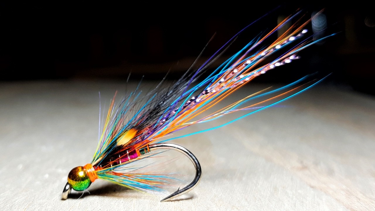 Tying The Polychrome Cascade Bead Head Salmon Fly - YouTube