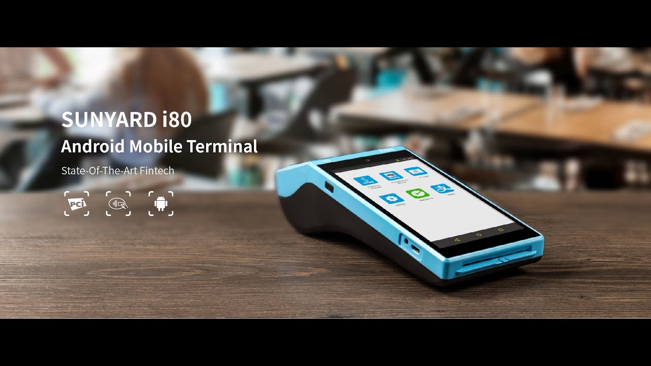 Sunyard i80 Android Mobile Terminal - YouTube