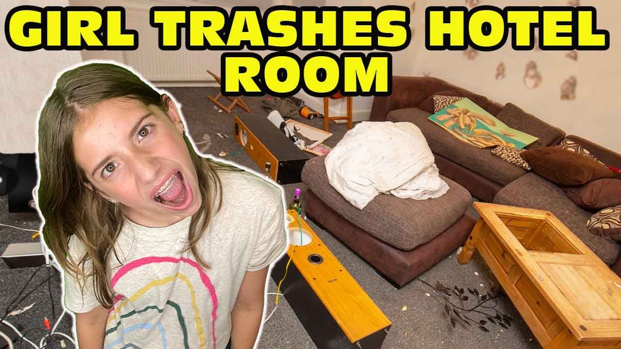 🤬Girl Temper Tantrum🤬 Rips Off Wall Paper At Hotel! - GROUNDED! - YouTube